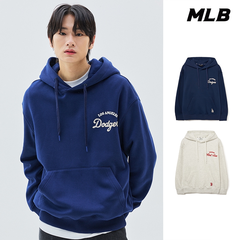 MLB 刷毛連帽上衣 帽T Varsity系列 道奇/紅襪隊 (3AHDV0236-兩款任選)【官方旗艦店】 | 蝦皮購物