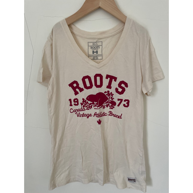 Roots 女裝短T XS | 蝦皮購物