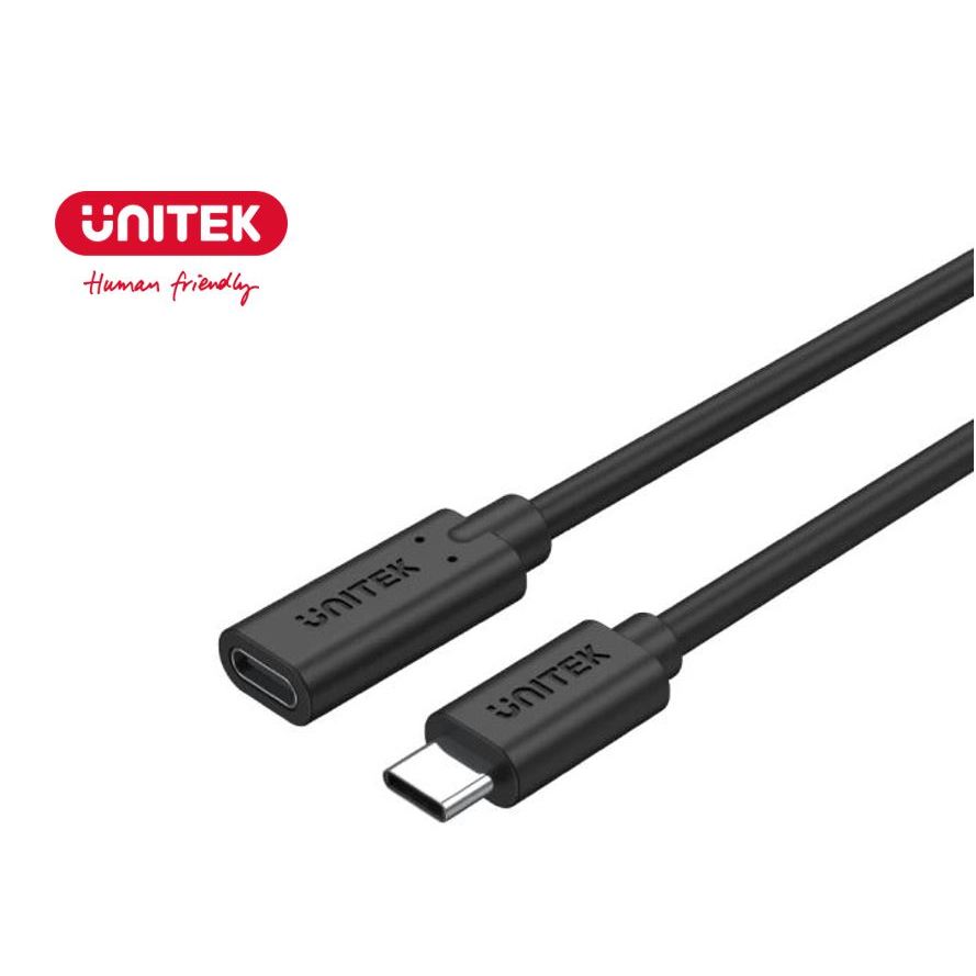 UNITEK USB3.1 USB-C 100W快充 傳輸線(公對母) (0.5M) (Y-C14086BK) | 蝦皮購物
