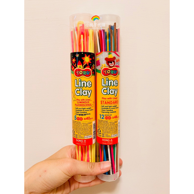 🇰🇷韓國代購～韓國製 現貨 TORU Line Clay 線線黏土 無毒 線型黏土～小桃子代購 | 蝦皮購物