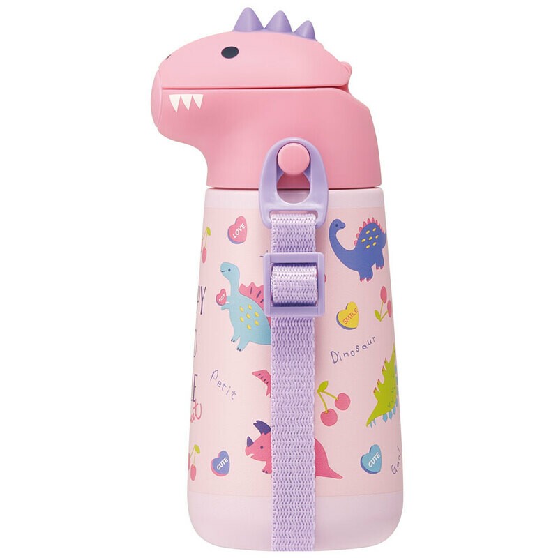 日本Skater 3D不鏽鋼吸管水瓶370ml 保溫 保冷 造型 綠 粉 恐龍 水壺 SSH4D-A 送 專屬 姓名貼 | 蝦皮購物