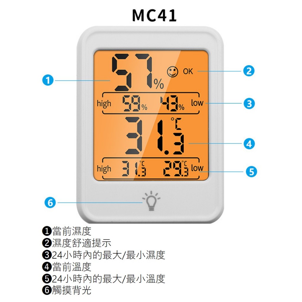 【台灣現貨】數字溫濕度計 家用室內電子數顯溫度計 濕度計 溫濕度計 觀葉植物 雨林植物 濕度偵測 MC41 | 蝦皮購物