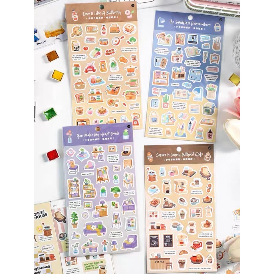kiki_mimi_手帳小屋 小春日和貼紙（一入一張） | 蝦皮購物