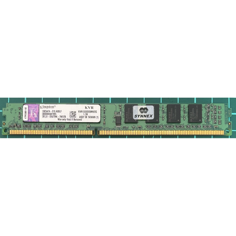 金士頓 Kingston DDR3 1333(單面)2G(KVR1333D3S8N9) | 蝦皮購物