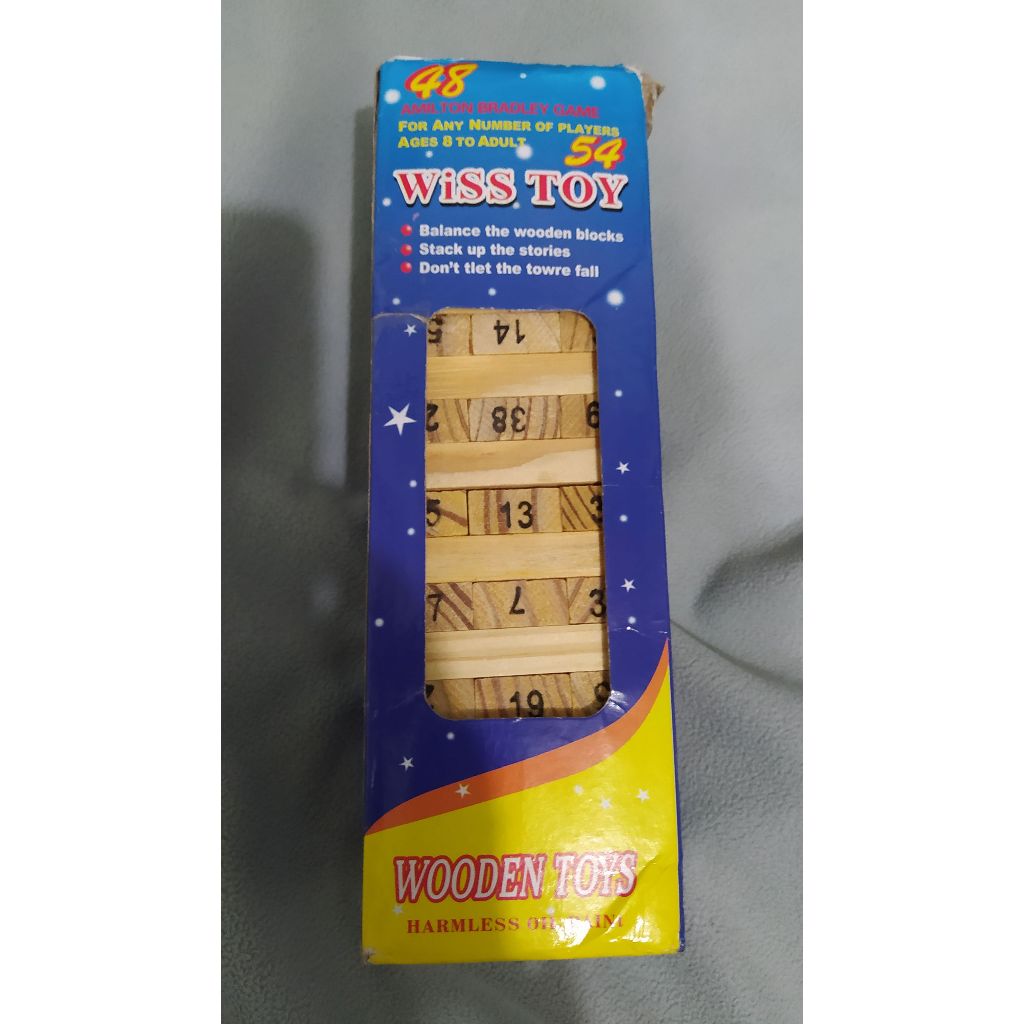 Wiss Toy 娛樂木製 玩具 套裝 54 條 桿木 遊戲 | 蝦皮購物