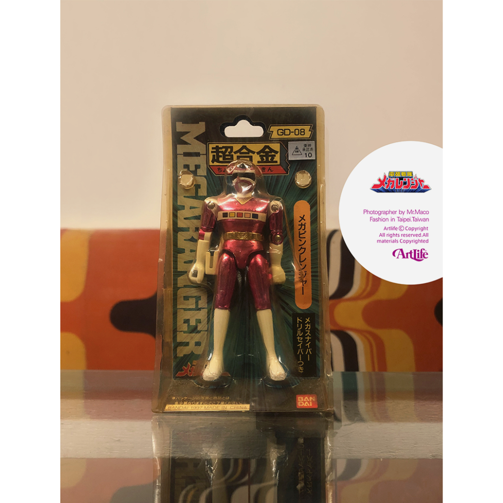ArtLife @ BANDAI 1997 電磁戦隊メガレンジャー GD-08 Mega Pink 超合金 電磁戰隊 | 蝦皮購物
