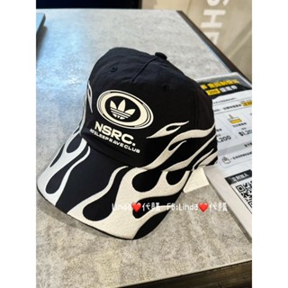Linda ️代購 Adidas NSRC Cap 三葉草 平價巴黎世家 火焰帽 刺繡 黑白 聯名 IL3280 | 蝦皮購物
