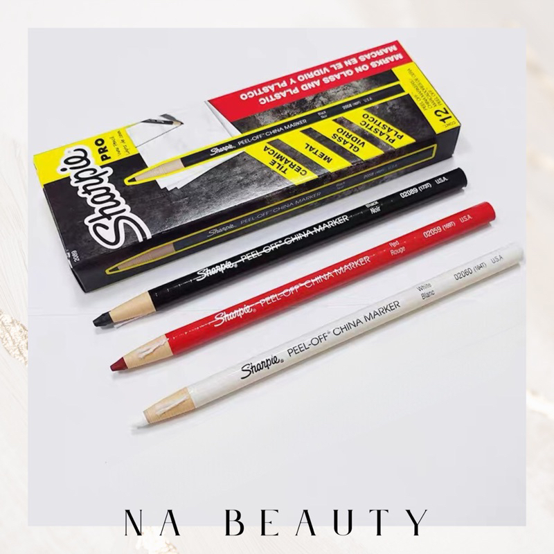 【YUAN快速出貨】極細線條眉筆 (China Marker) 黑紅白三色 飄眉 紋綉畫線 | 蝦皮購物
