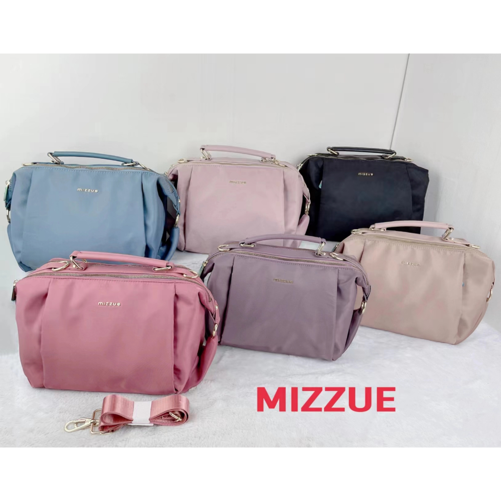 MIZZUE(台灣現貨7色)韓版🎀防潑水💦💦尼龍豆腐包🎀媽媽包 輕巧 雙格層 手提 側背包 大包豆腐包 肩背包20238 | 蝦皮購物