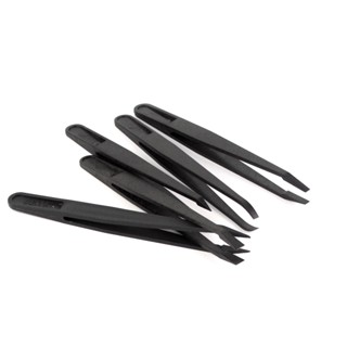 《頭手汽機車》塑料夾子 FST93301 彎頭 加厚 淨化鑷子 精密維修電子裝置 夾持小物 高效工作 碳纖維防靜電鑷子 | 蝦皮購物