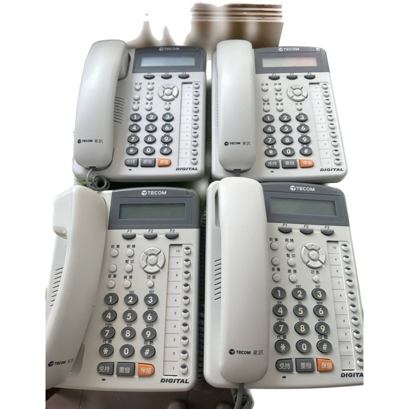 TECOM電話機東訊10鍵螢幕型話機DX-9910E | 蝦皮購物