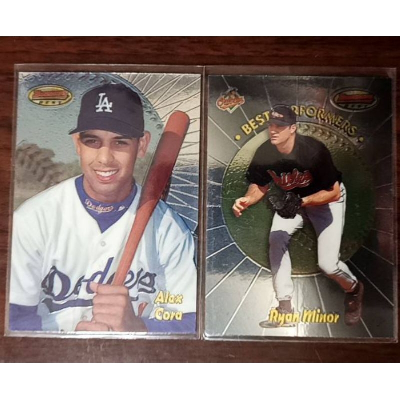 MLB 1998 年 Bowman 最佳 #132 Alex Cora,米諾巴爾1+1 | 蝦皮購物