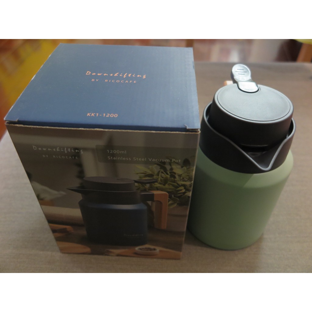 【全新 RICO 瑞可】真空不鏽鋼木柄保溫壺 KK1-1200(1200ml) | 蝦皮購物