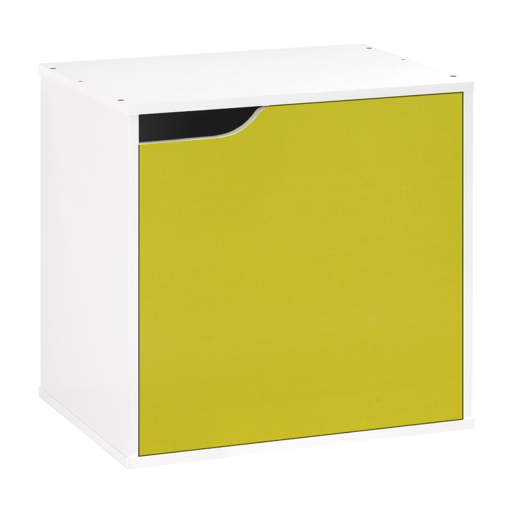 HOPMA單門二層櫃(多入) 台灣製造 收納雙格櫃 儲藏空櫃 置物書櫃 玄關隔層G-101【胡桃木亮綠預購11/14出】 | 蝦皮購物