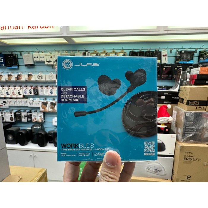 禾豐音響 領卷現折＋加送耳機收納盒【JLab】 Work Buds 專業通話 真無線藍牙耳機 ( 原廠公司貨 ) | 蝦皮購物