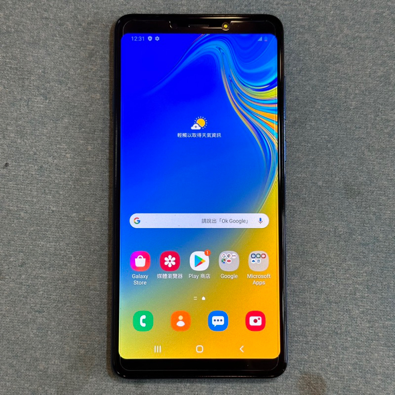 SAMSUNG A9 (2018) 128G 藍 無傷 功能正常 二手 6.3吋 雙卡雙待 A920 指紋臉部辨識 台中 | 蝦皮購物
