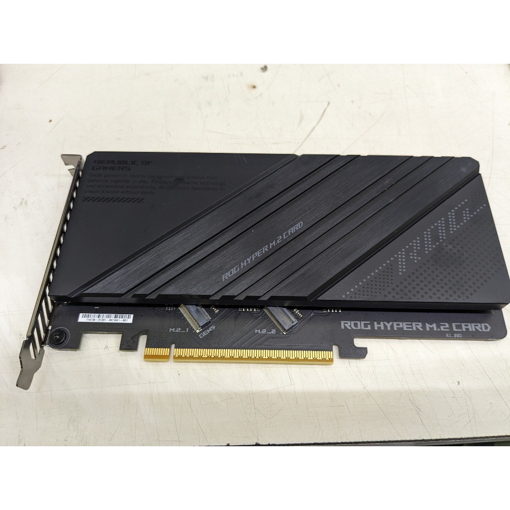 華碩 ROG HYPER M.2 CARD 2槽 擴充卡 主板有支援會用在買 以免爭議 | 蝦皮購物