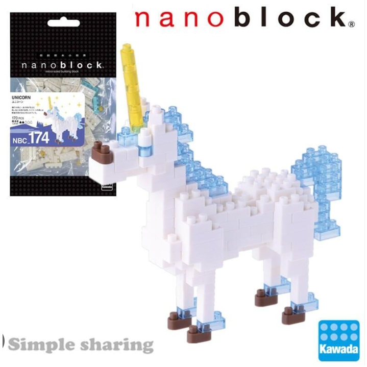 日本 kawada NANOBLOCK 積木 獨角獸 | 蝦皮購物