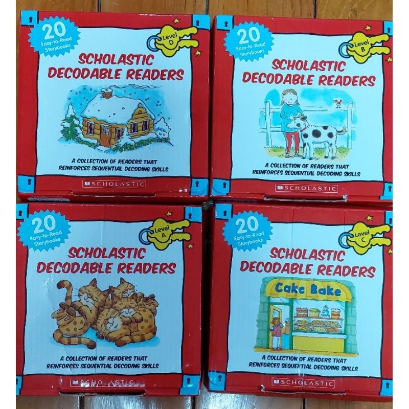 Scholastic Decodable Readers A-D彩色版四盒(已預定，請勿下標) | 蝦皮購物