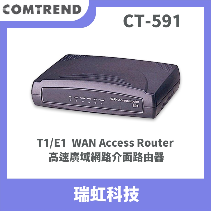 康全 Comtrend CT-591 WAN Router (T1/E1) 專線線路延伸 廣域網路介面 路由器 | 蝦皮購物