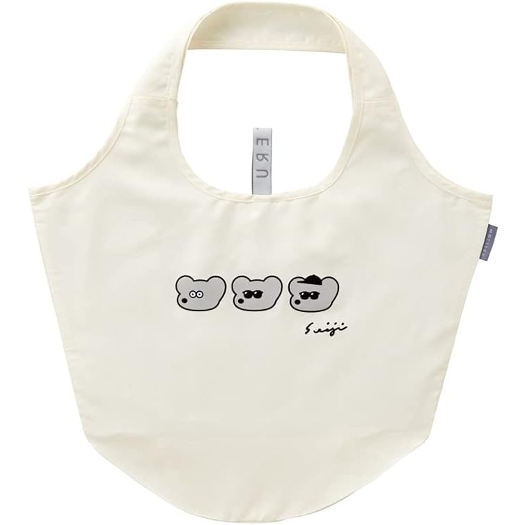 【UMI日系選物館】日本 ねずみのANDY×MOTTERU 聯名商品 無尾數安迪 可愛插畫購物袋 環保袋 米白 | 蝦皮購物