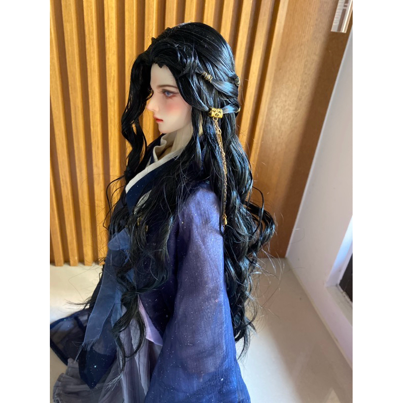 三分叔 bjd娃娃假髮 cos代號鳶 劉辯 小三分 捲髮 假毛 bjd假髮 | 蝦皮購物