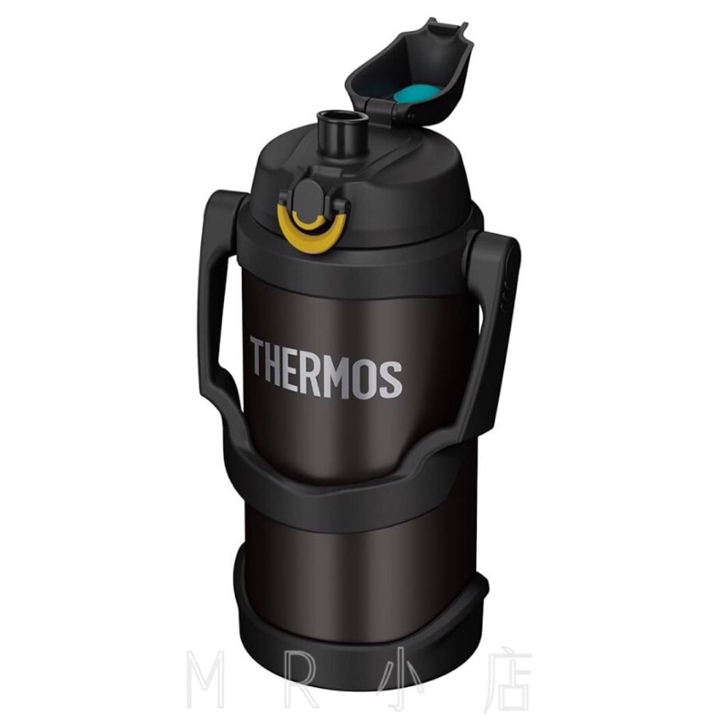 THERMOS 膳魔師 水瓶真空隔熱 運動水壺 2L 黑色 FJQ-2000-BK | 蝦皮購物