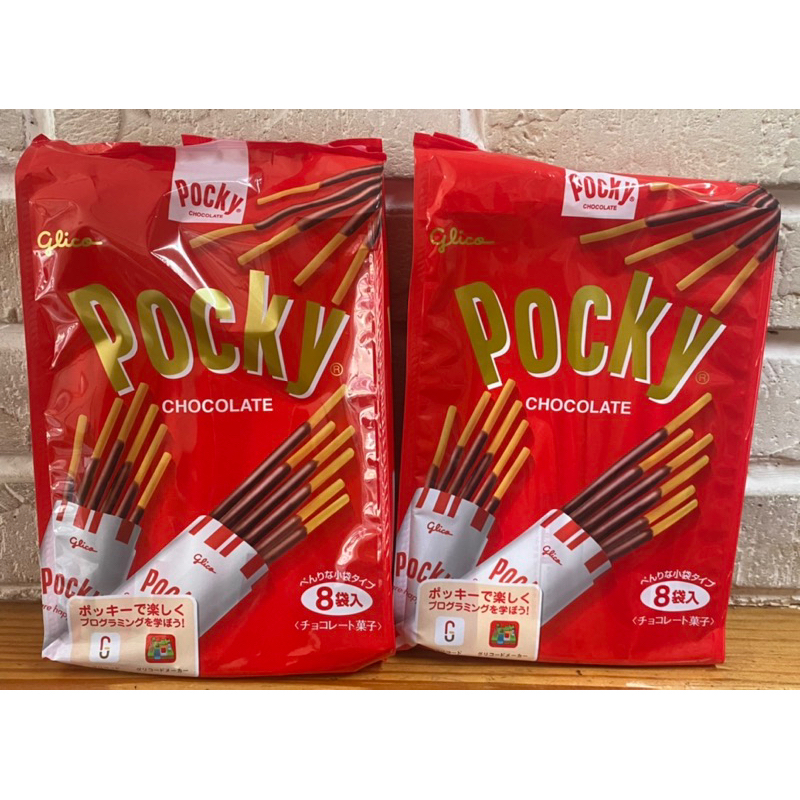 日本🇯🇵固力果 glice pocky 巧克力棒 日本製造 ㄧ袋8入 現貨 | 蝦皮購物