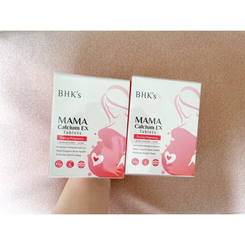 BHK’s 孕媽咪螯合鈣錠EX 二盒組(60粒/盒)兩盒 | 蝦皮購物