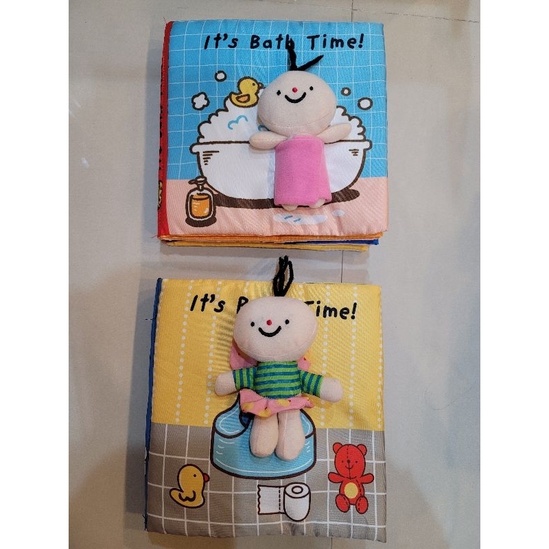 Read & Play布書-寶寶早教It's bath time洗澡時間到囉和It's Potty Time便便時間到囉 | 蝦皮購物