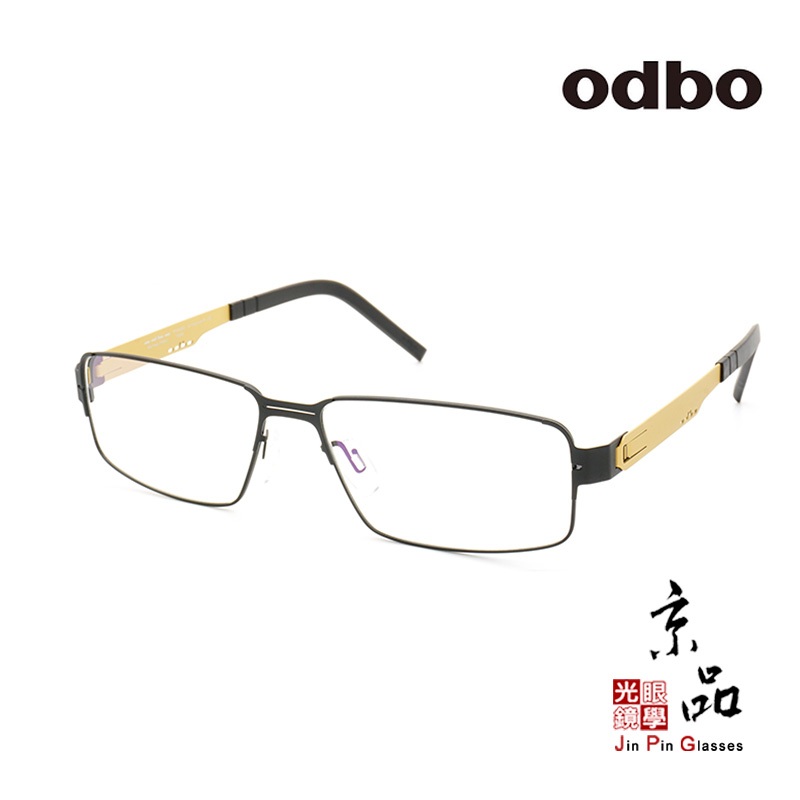 odbo 1818A C16 黑/金色 57mm 鈦金屬框 設計款 輕量化 鈦金屬 鏡框 JPG京品眼鏡 | 蝦皮購物