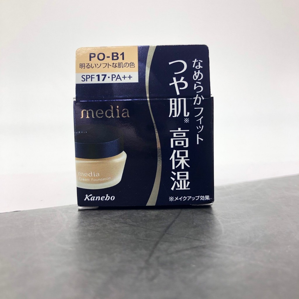 【現貨開發票】media媚點 極上粉嫩保濕粉底霜 PO-B1（粉膚色）/ OC-B1 （淺膚色）SPF17‧PA++ | 蝦皮購物