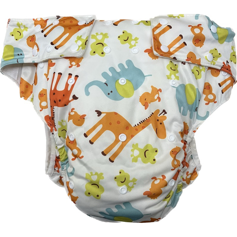 Bafu選物 Abdl 成人布尿 布兜 台灣現貨 可愛印花 可洗布尿褲滌綸防水防漏帶按扣尿布兜 全新 包含內部尿布墊 蝦皮購物