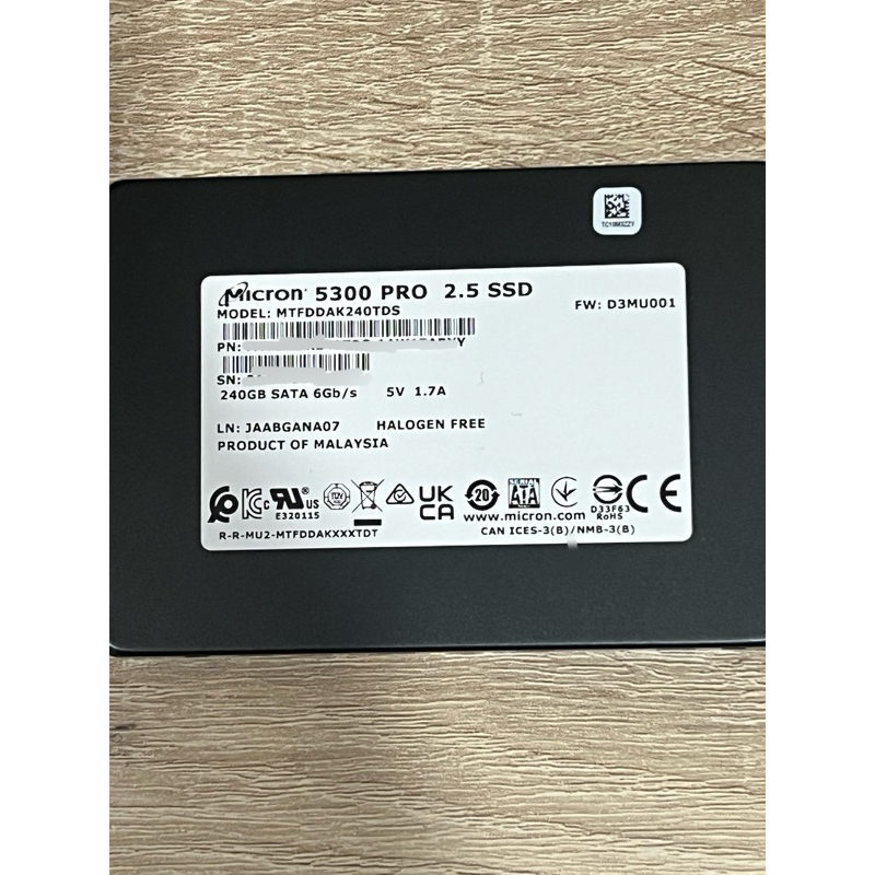 Micron 5300 PRO 2.5 SSD 240G | 蝦皮購物