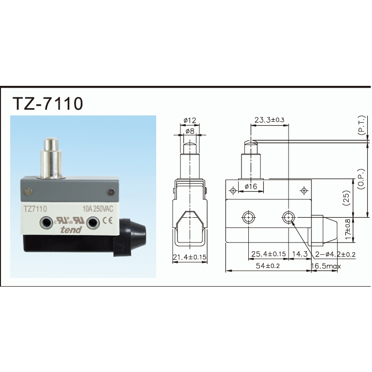 【公司貨 保固一年 附發票】天得TEND 小型限動開關 TZ-7140 TZ-7121 TZ-7310 TZ-7166 | 蝦皮購物