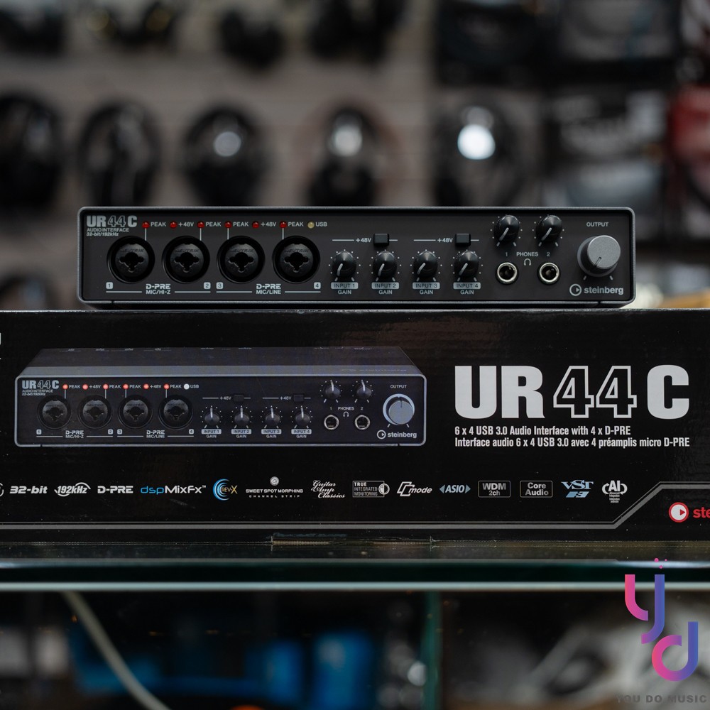 『24年最新版』贈線材 山葉 Yamaha Steinberg UR44C 4i4 USB 錄音介面 聲卡 錄音卡 | 蝦皮購物