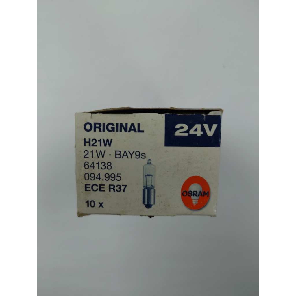 【億威】(64138/德國製) OSRAM 64138 24V H21W BAY9S偏角石英燈泡 | 蝦皮購物