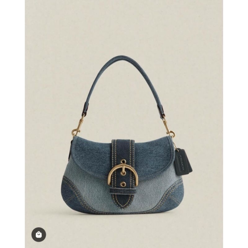 美國代購 Coach Denim Soho Shoulder Bag 新款 肩背包 丹寧系列 | 蝦皮購物