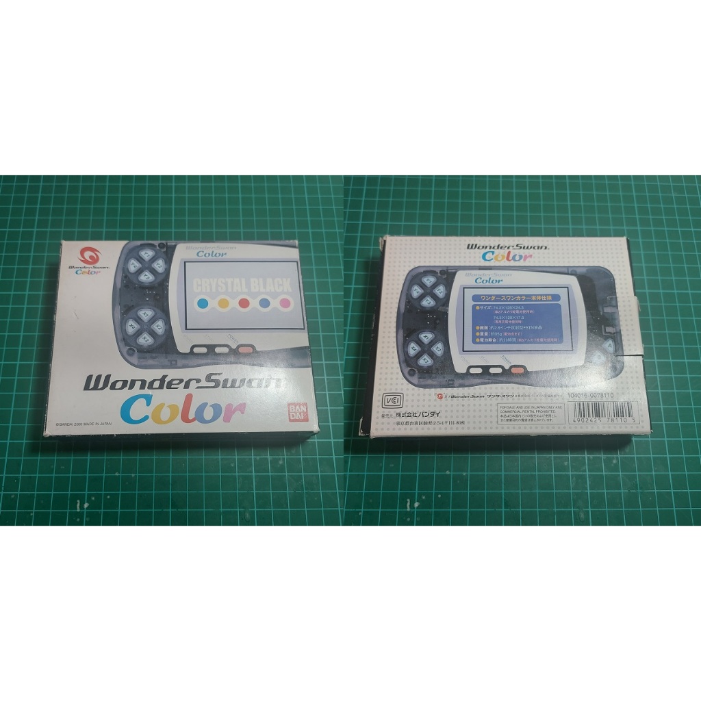 日製 IPS WonderSwan Color WSC 透明黑主機 (盒裝) | 蝦皮購物