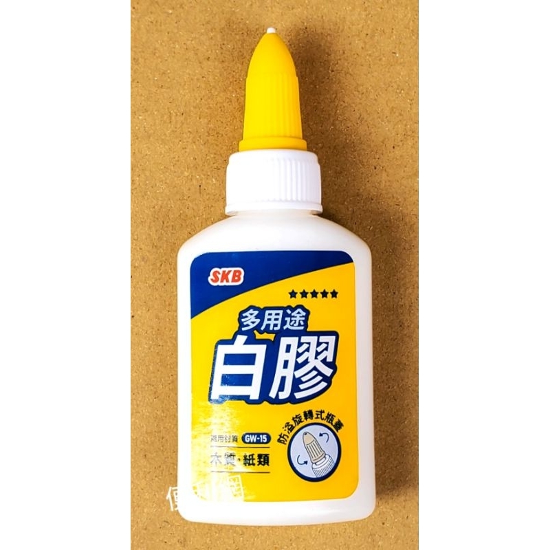 SKB 多用途白膠 GW-15 40g/瓶 12瓶／盒 單瓶賣 適用：木質、紙類……等-【便利網】 | 蝦皮購物