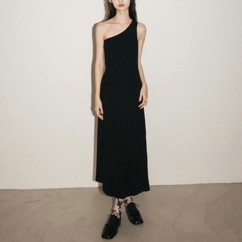 轉售｜僅試穿 Meier.Q X PingPing 單肩針織洋裝 尺寸：S | 蝦皮購物