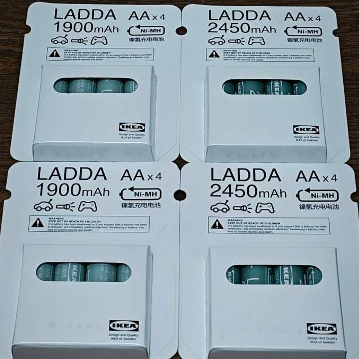 IKEA LADDA 充電電池4號 AAA 3號 AA 日本製造 遙控器 點讀筆 嬰幼兒 玩具 電動 | 蝦皮購物