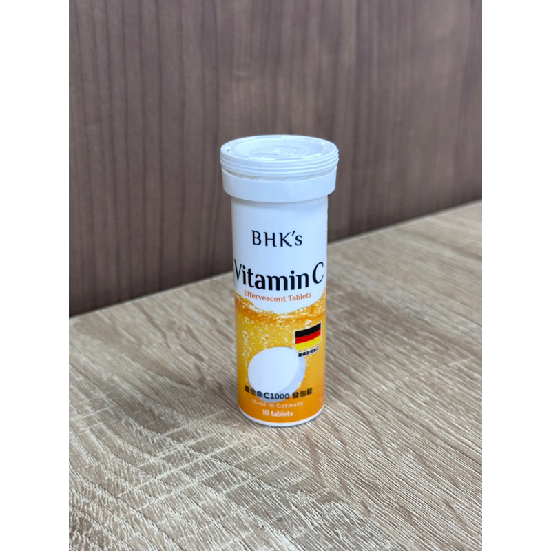 BHK's 維他命C1000 發泡錠 橘子口味 (10粒/瓶) 全新 | 蝦皮購物