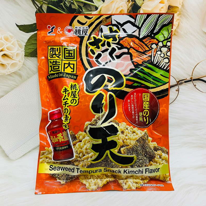 日本 YAMAEI 山榮X桃屋泡菜素 海苔天 海苔天婦羅 炸海苔餅 泡菜風味 70g | 蝦皮購物