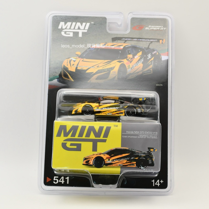 【台南現貨】全新 1/64 MINI GT 541 Honda NSX GT3 EVO22 #18 模型車 里歐模玩 | 蝦皮購物