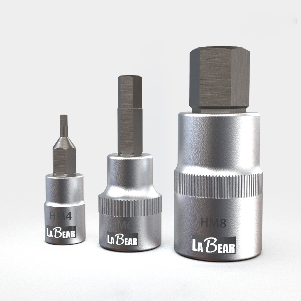 【LaBear】六角壓配套筒 1/4", 3/8", 1/2" Dr. 2分/3分/4分 六角旋具套筒 旋具頭 起子套筒 | 蝦皮購物