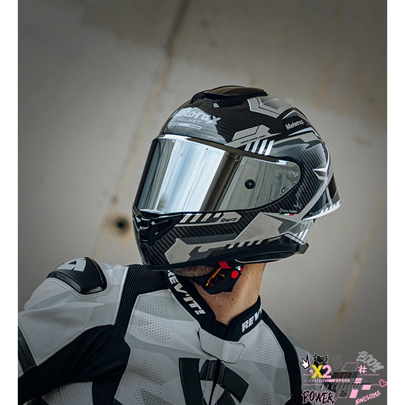 💟X2 Moto💟 Motorax® R90GP Ultron MC5 3K Carbon 黑/灰/銀 3K 碳纖維 | 蝦皮購物