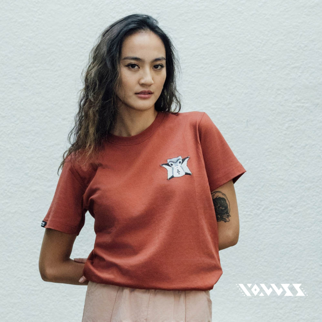 【森林動物系列】飛鼠yapit布章T磚紅款(男女適用) | 蝦皮購物