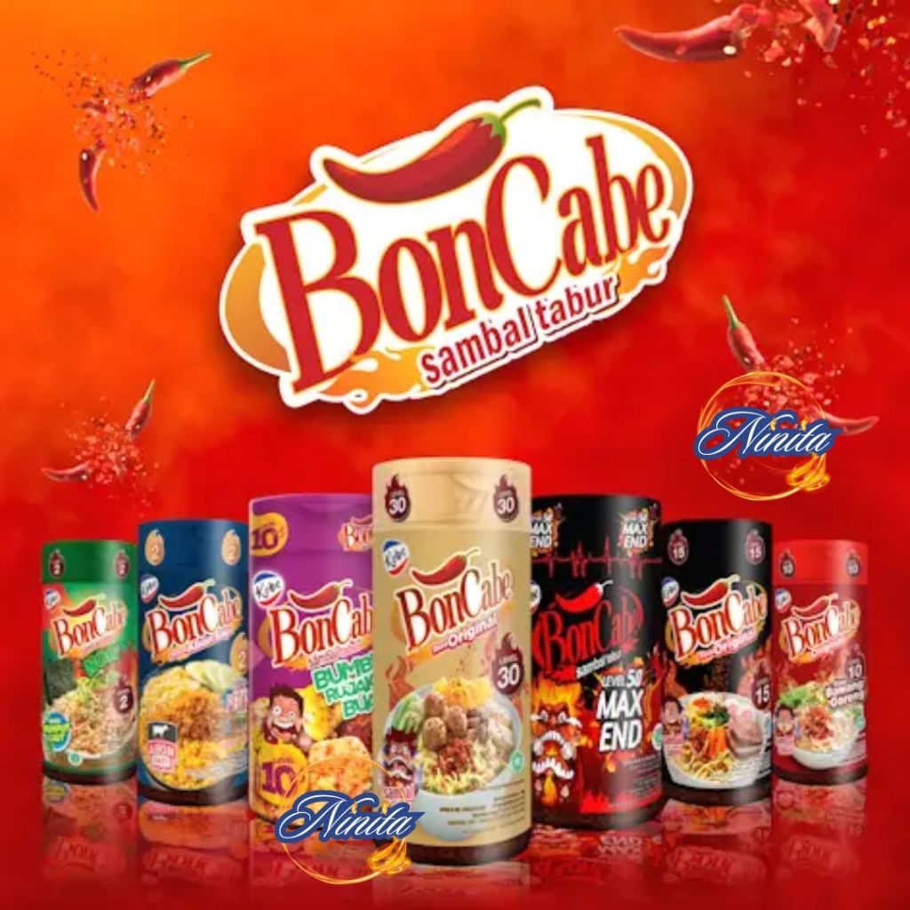 Kobe BonCabe Sambal Tabur Original Botol Level 15 30 50 調味粉 | 蝦皮購物