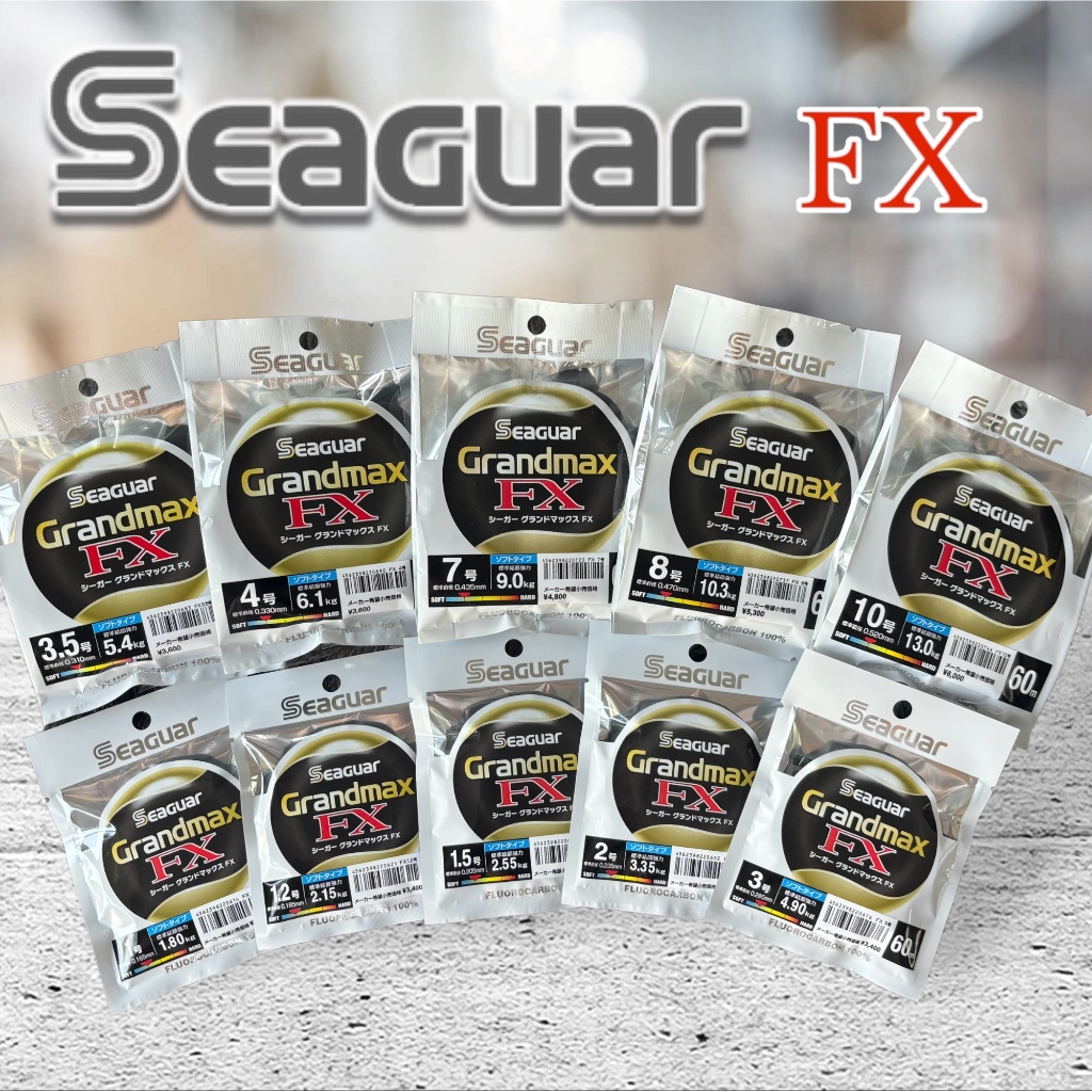 【光輝釣具】SEAGUAR GRANDMAX FX 60M 卡夢線 碳纖維線 | 蝦皮購物